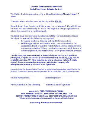 Fillable Online gunston apsva Gunston Middle School - Arlington ...