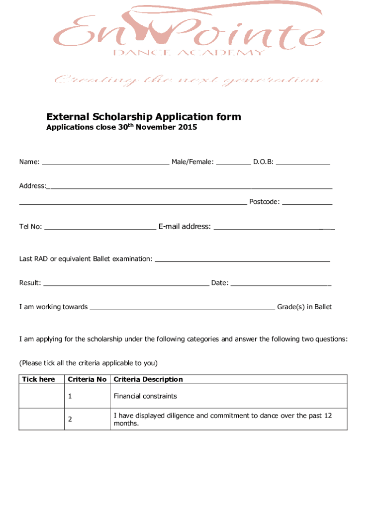 Fillable Online THE JAMES BUCHNER MEMORIAL SCHOLARSHIP FUND Fax Email ...