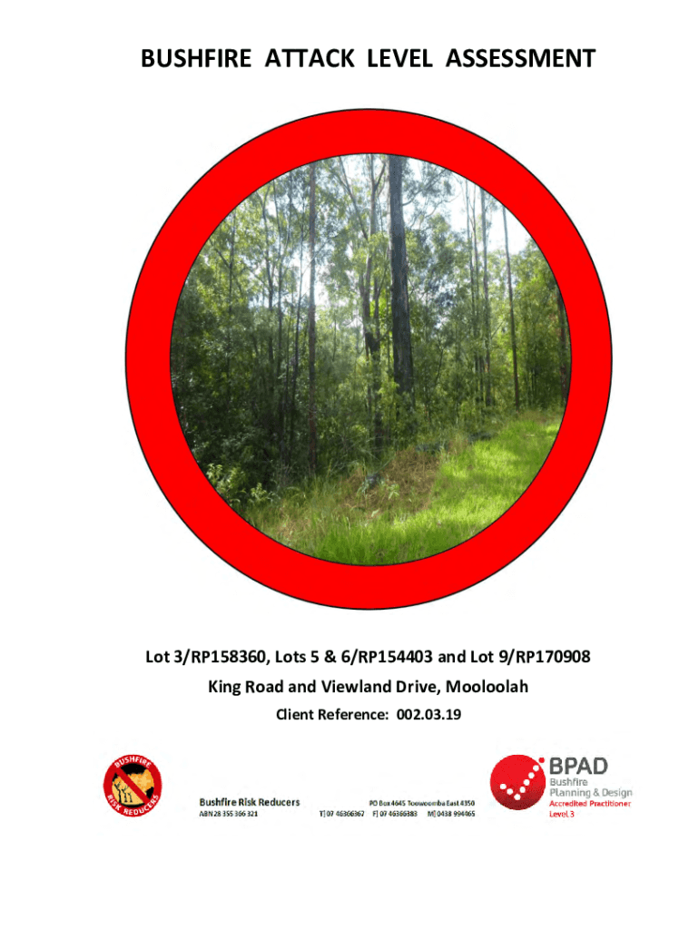 Fillable Online Bushfire Fact sheet BAL assessment basic Fax Email Print - pdfFiller