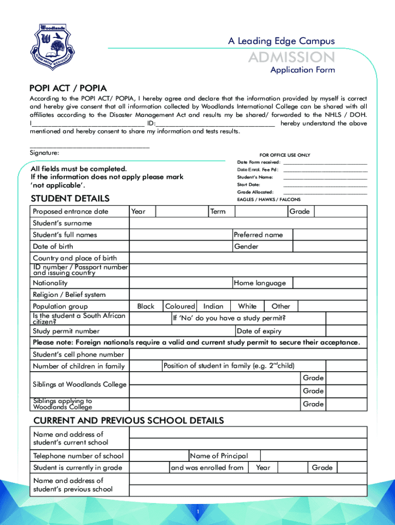 Fillable Online POPIA 101: The Basics of South Africa's New Data ...