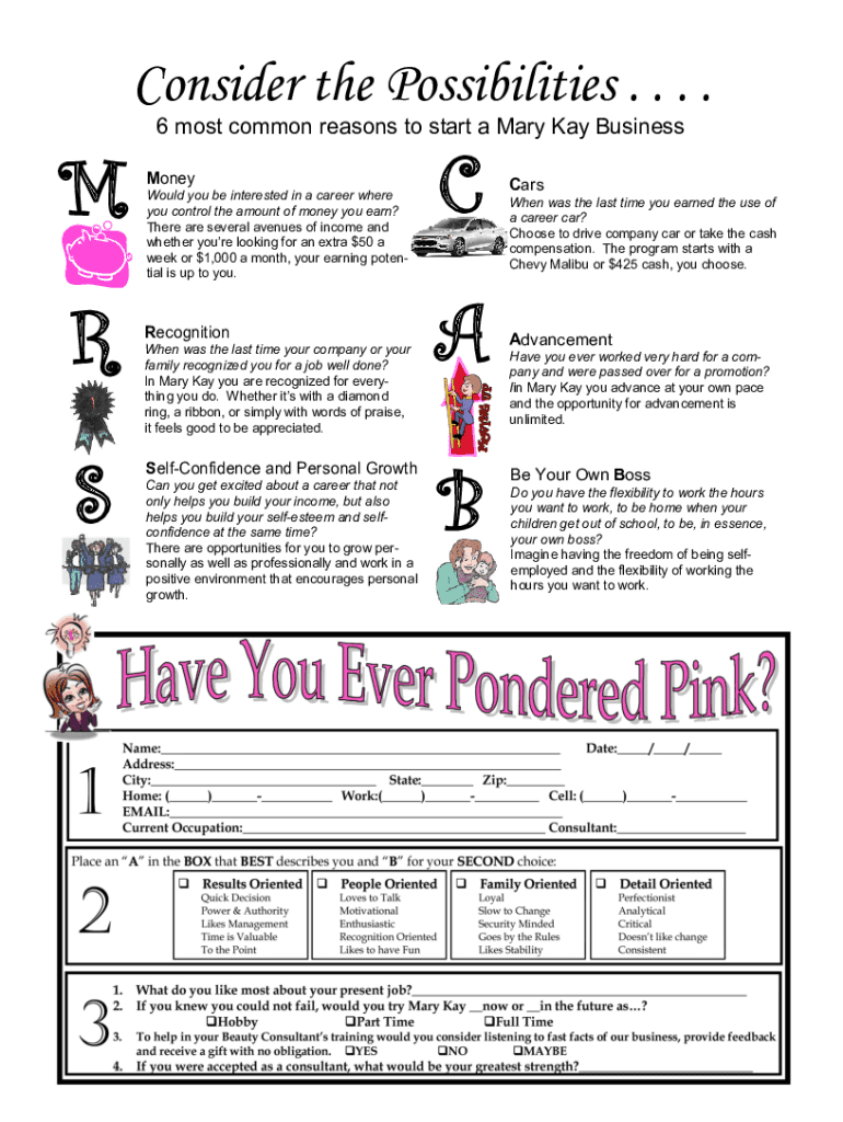 Fillable Online Enriching Women's Lives: The Mary Kay Legacy Fax Email ...