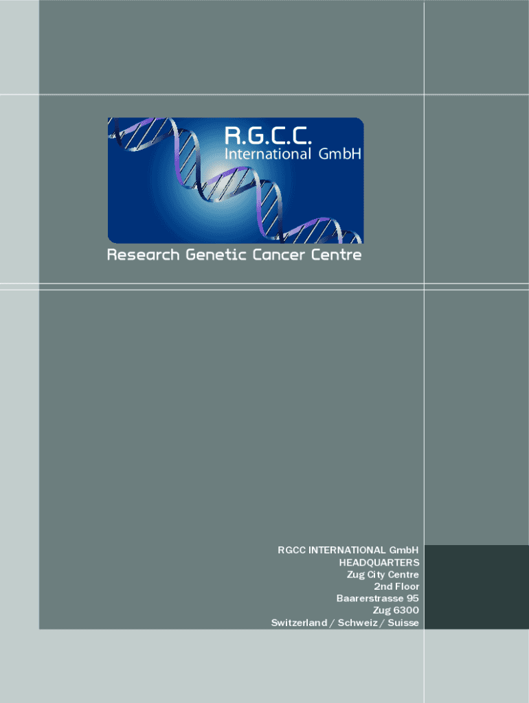 Fillable Online RGCC International GmbH Fax Email Print - pdfFiller