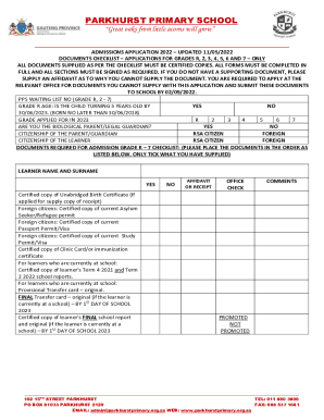 Fillable Online Fillable Online PARKHURST PRIMARY SCHOOL Great ... Fax ...