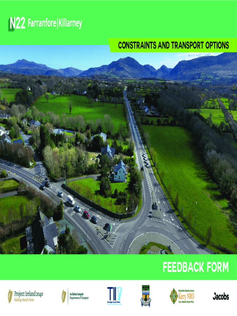 Fillable Online FEEDBACK FORM - N22 Farranfore to Killarney Fax Email ...