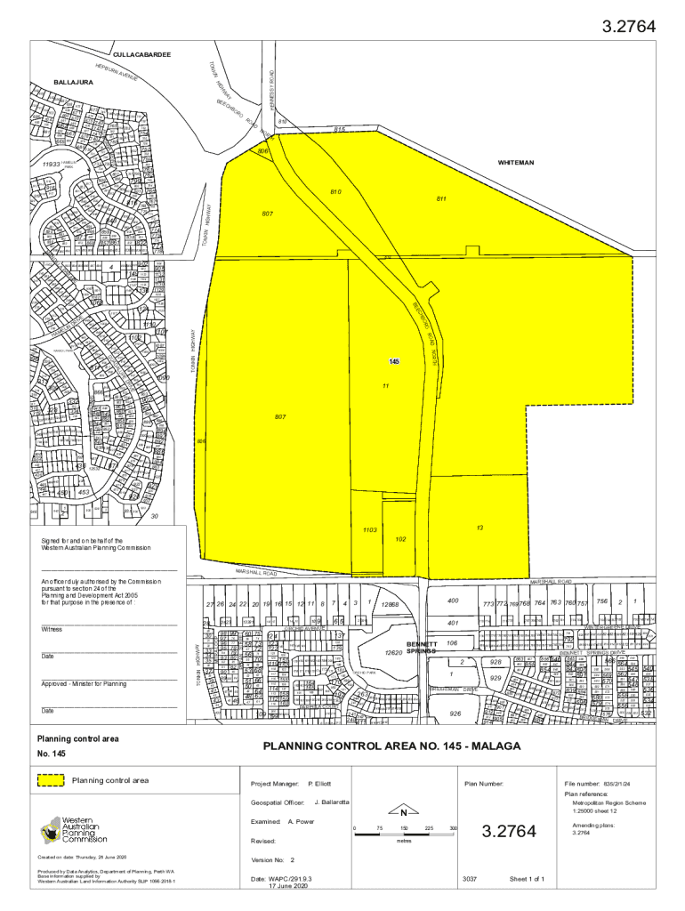 Fillable Online Planning Control Area No. 145 Malaga map 2764 Fax Email ...