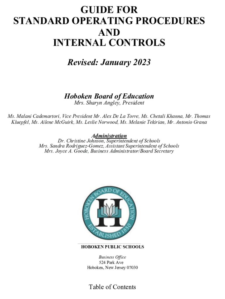 Fillable Online GUIDE FOR STANDARD OPERATING PROCEDURES ... Fax Email ...