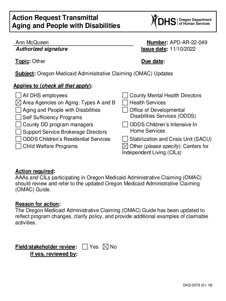 Fillable Online Number: APD-AR-22-049 Fax Email Print - pdfFiller