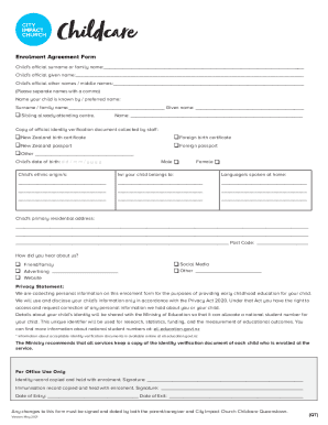 Fillable Online Peas in a Pod Enrolment Form Fax Email Print - pdfFiller