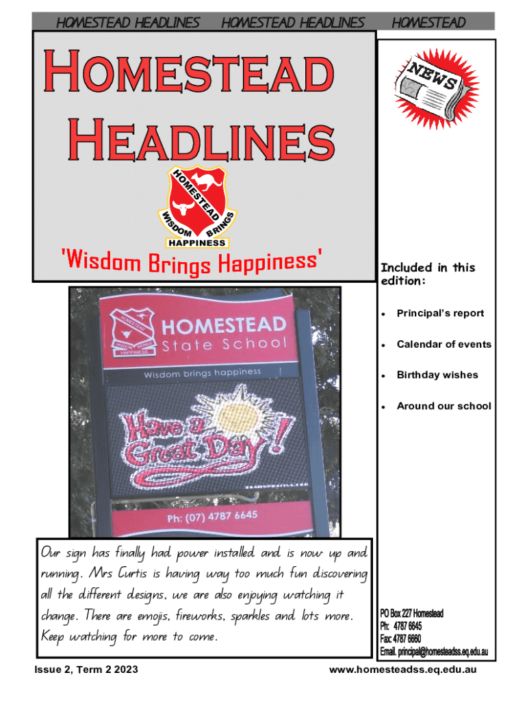 Fillable Online Our sign has finally had power installed and is now up and ... Fax Email Print ...