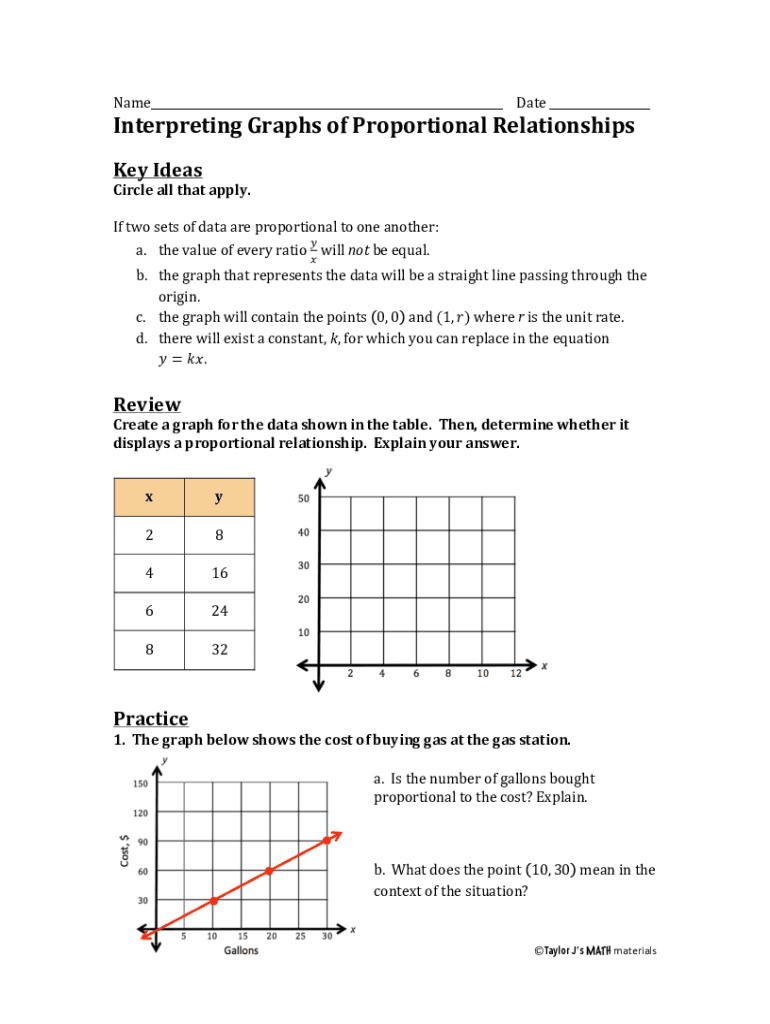 Fillable Online Intro to proportional relationships (video) - Khan Academy Fax Email Print ...