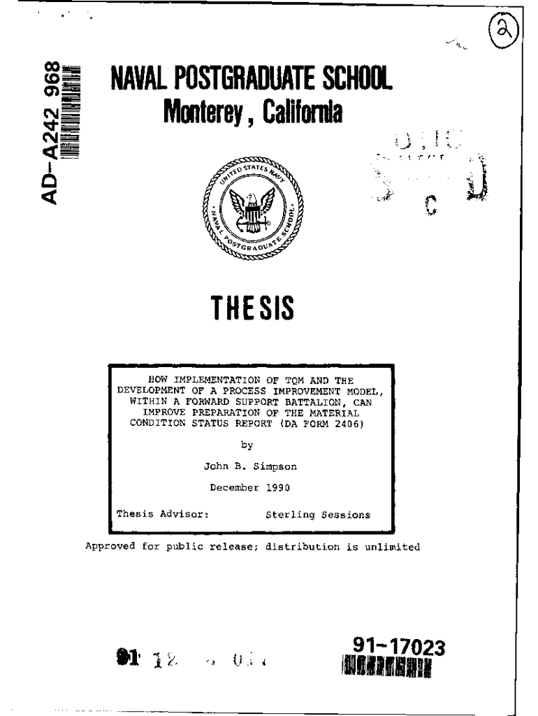 Fillable Online How Implementation of TQM and the Development of a ...