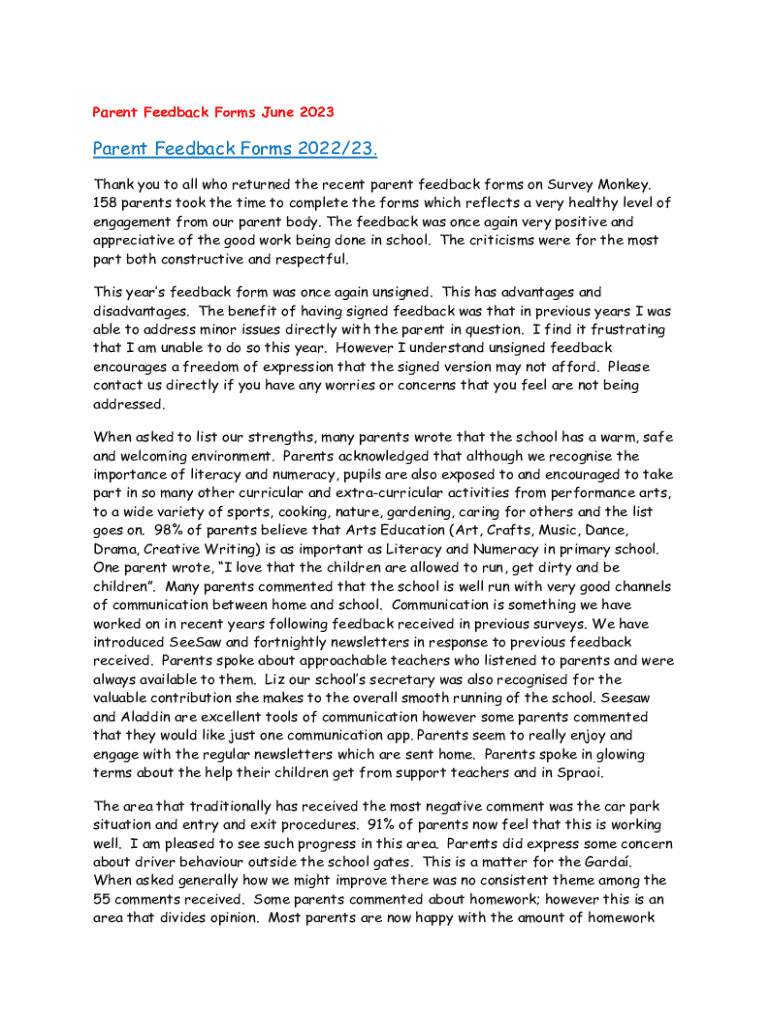 Fillable Online K-12 Parent Survey Template Fax Email Print - pdfFiller