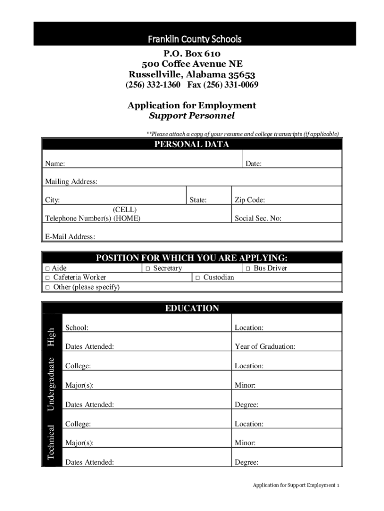 Fillable Online Employment Forms / Employee Forms and Documents Fax ...