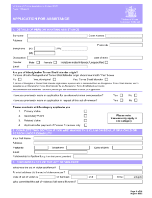 Fillable Online Crime Victims Compensation Online Form Fax Email Print - pdfFiller