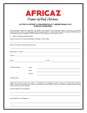 Fillable Online Free Letter of Intent (LOI) TemplatePDF & Word Fax ...