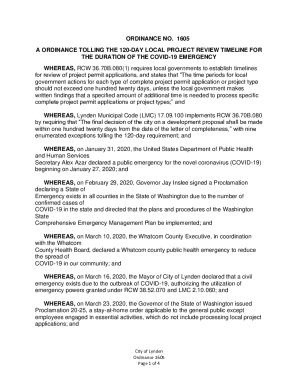 Fillable Online Chapter 36.70B RCW: LOCAL PROJECT REVIEW Fax Email ...