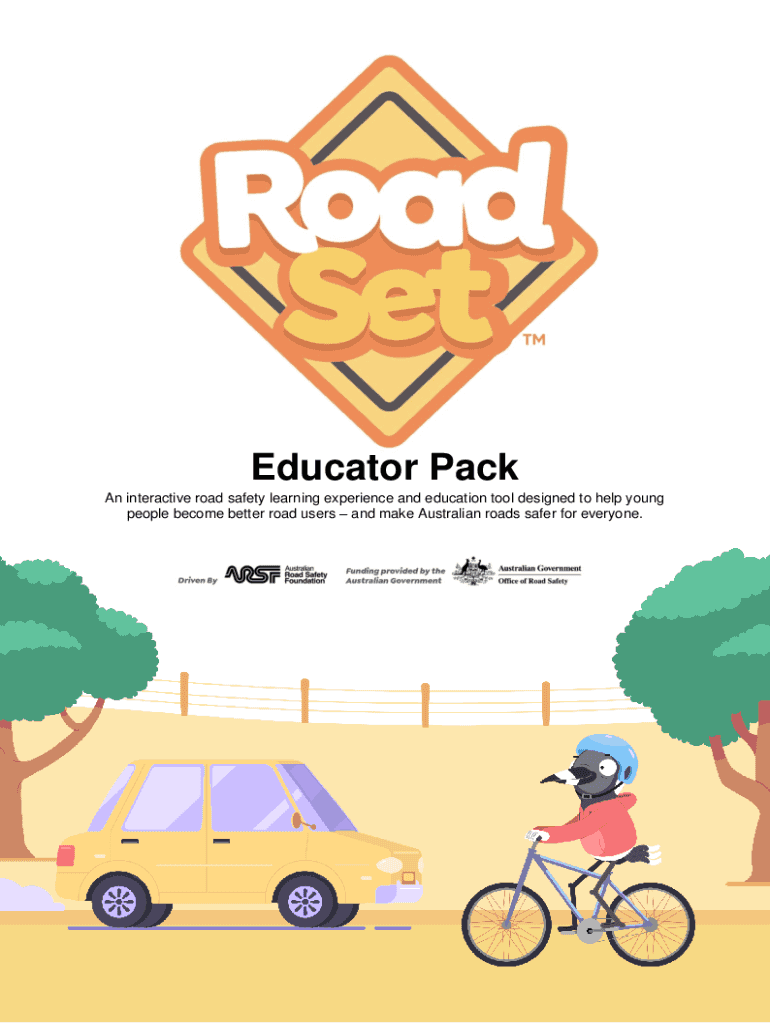 Fillable Online Road Safety Education - Road Safety Program For Kids ...