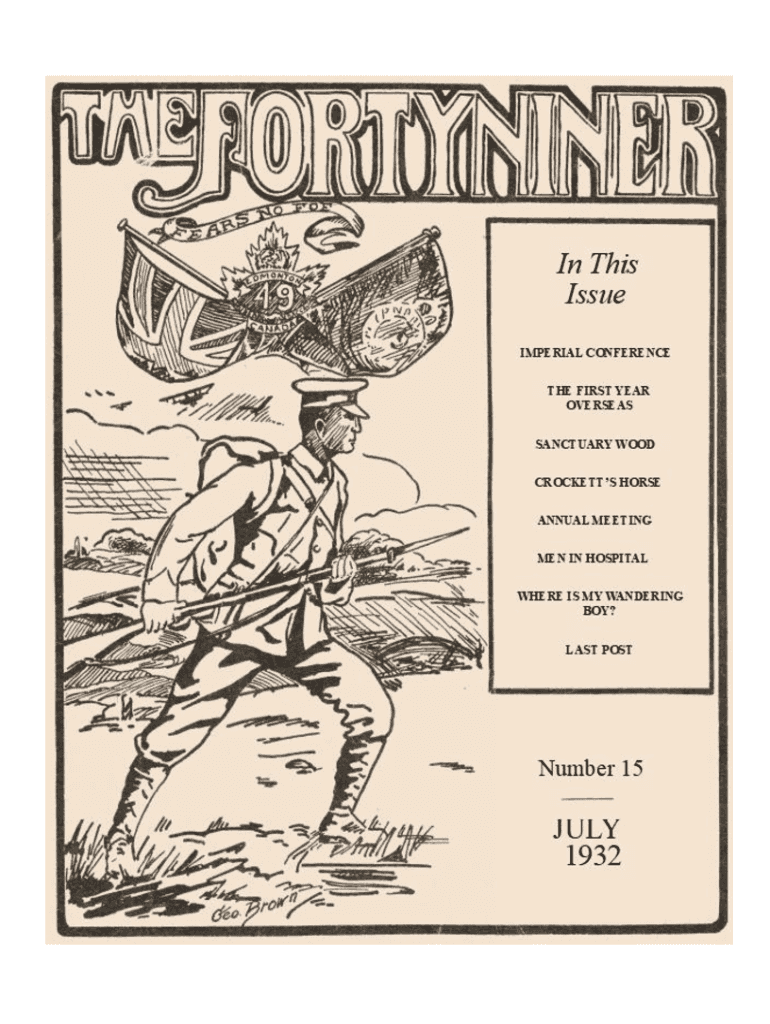 Fillable Online THE FOURTY NINER Fax Email Print - pdfFiller