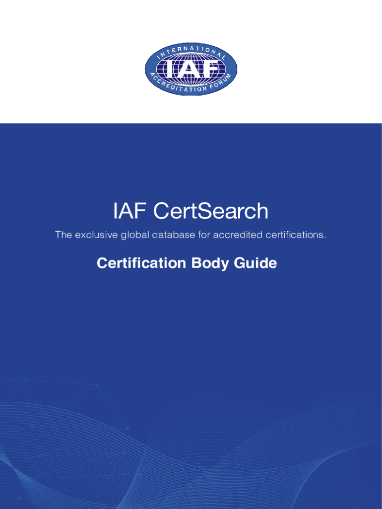 Fillable Online ANAC to Use IAF CertSearch for Verifying Certificates ...