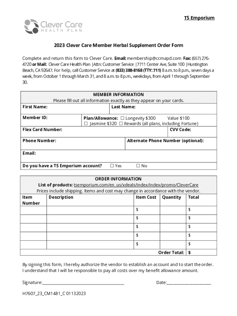 Fillable Online Order Form-TSE-EN Fax Email Print - pdfFiller