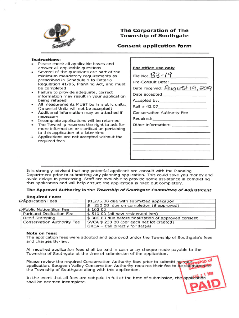 Fillable Online Consent application form Fax Email Print - pdfFiller