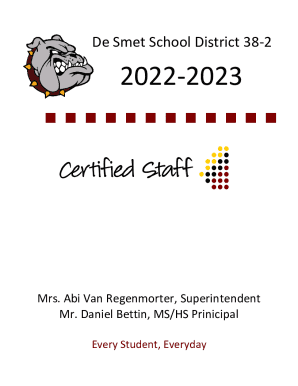 Fillable Online De Smet Middle/High School Staff Fax Email Print ...