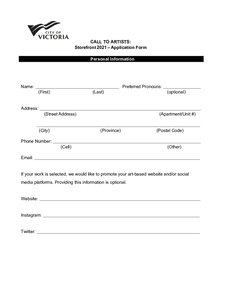 Fillable Online Mural and Community Art Roster Application Form Fax ...