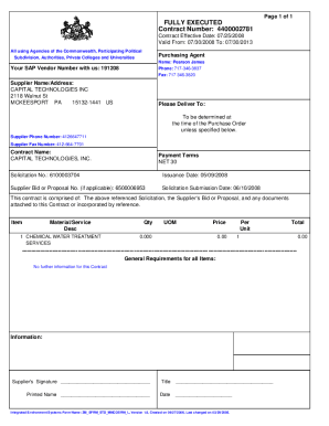 Fillable Online FULLY EXECUTED Contract Number: 4400002781 Fax Email ...