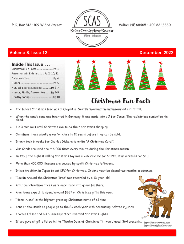 Fillable Online co saline ne 35 Interesting Christmas Facts for a Fun ...