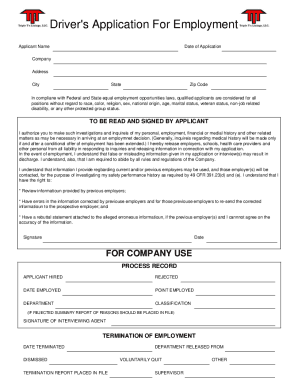 Fillable Online Driver's Application Form.pdf Fax Email Print - pdfFiller