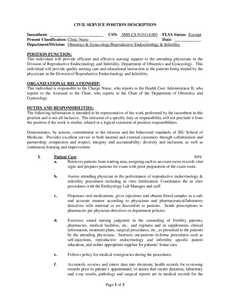 Fillable Online Reclassification, Reallocation, and Salary ... Fax Email Print - pdfFiller