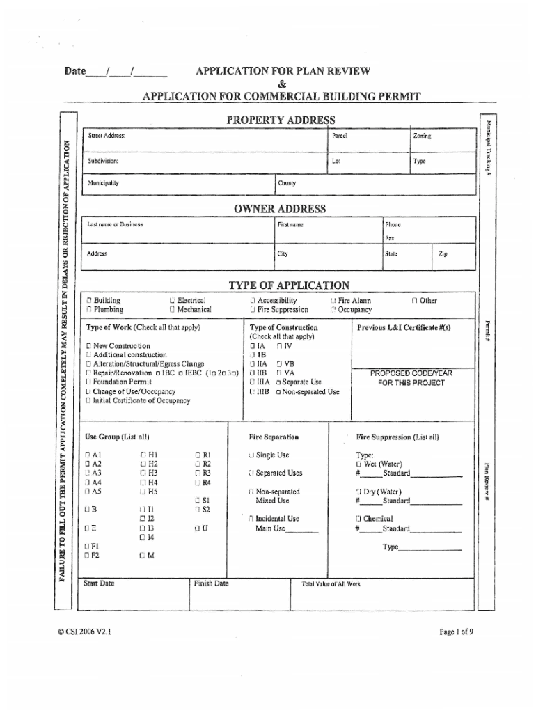 Fillable Online City Of Providence Application for Development Plan ...