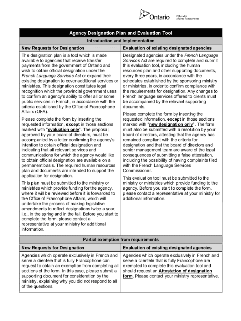 Fillable Online 02.1-OFA-Designation-and-Evaluation-Form-010514-1 (2 ...