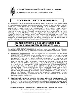 BRANDON J. SHAW Named an ACCREDITED ESTATE ... Doc Template | pdfFiller