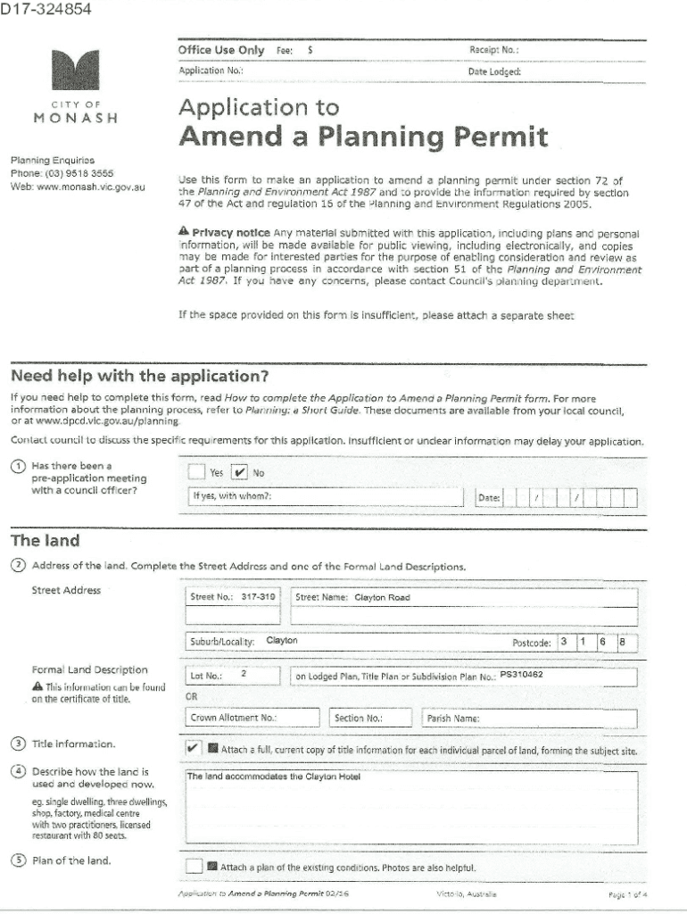 Fillable Online How to do a VicSmart application for Monash City Council Fax Email Print - pdfFiller