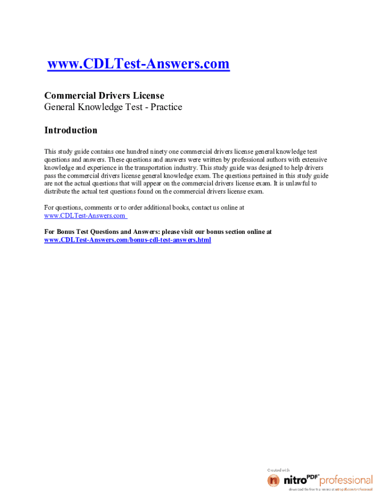 Fillable Online Hazmat Test Cheat Sheet Fax Email Print - pdfFiller