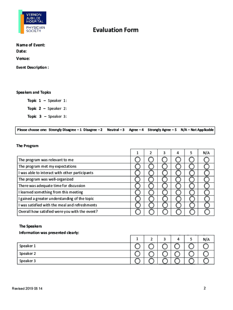 Fillable Online 2019 04 08 Evaluation form V2 -TEMPLATE FOR WEB SITE ...