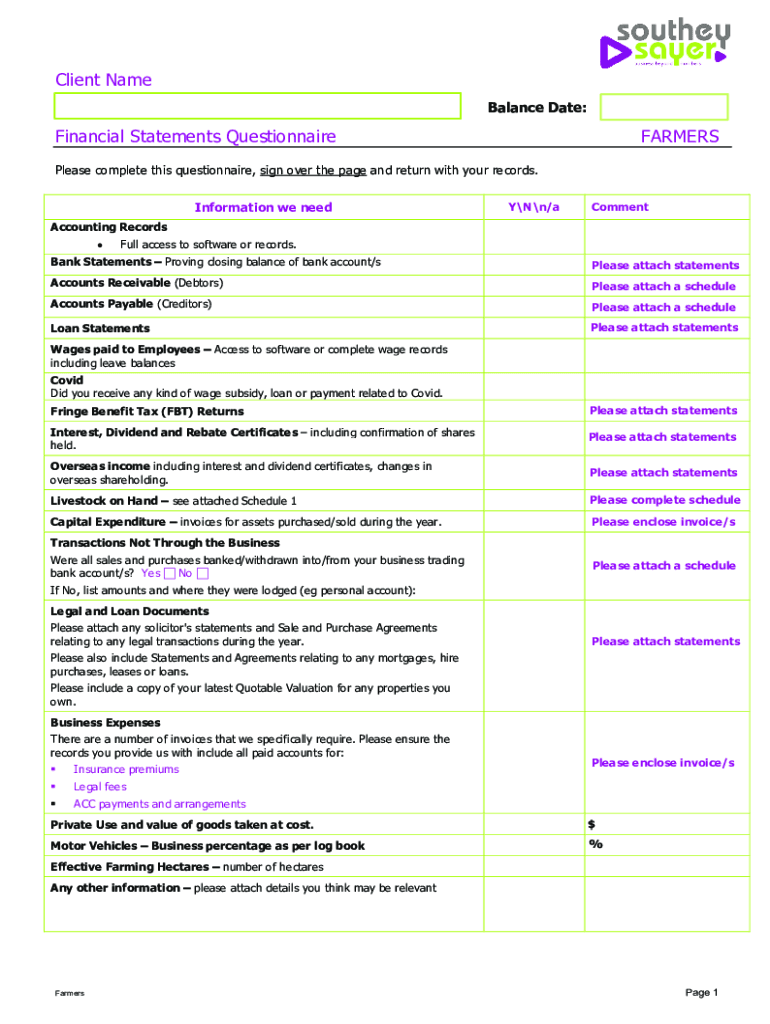 Fillable Online Preparing Financial Statements When Selling a Business Fax Email Print - pdfFiller