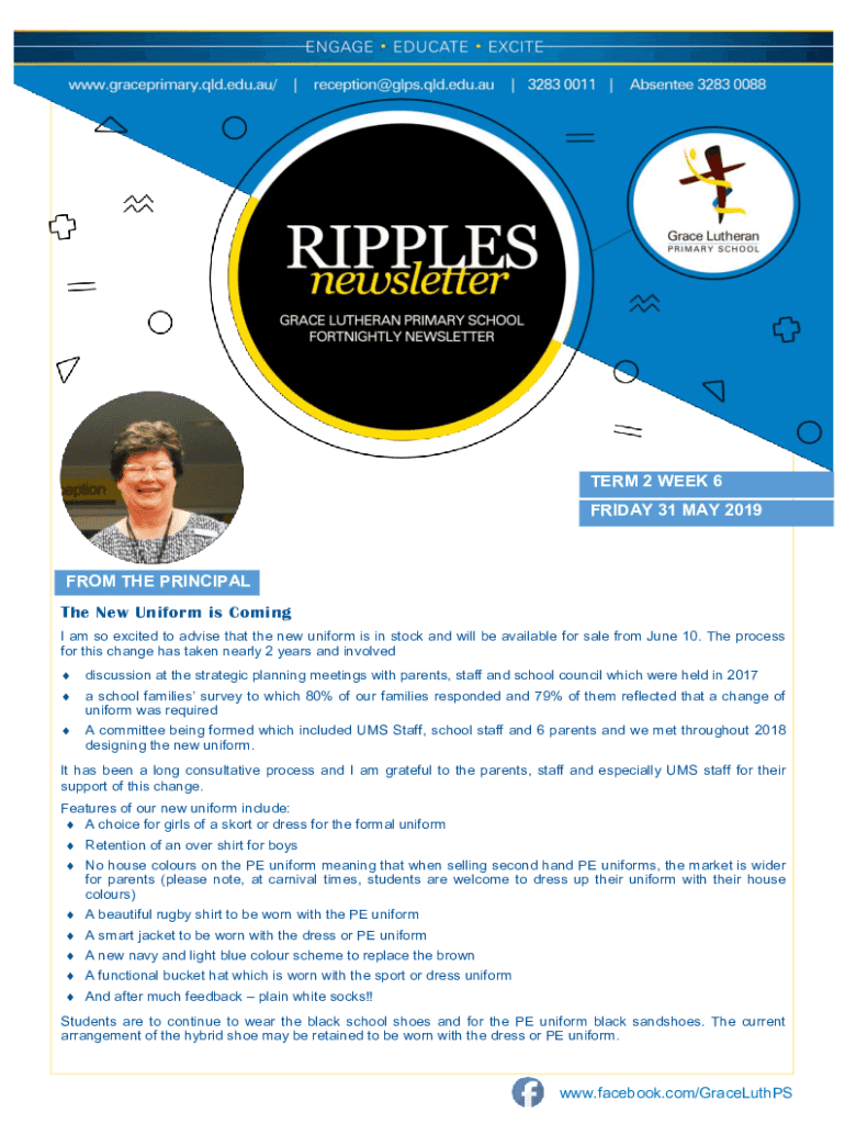Fillable Online FROM THE PRINCIPAL - The New Uniform is Coming Fax Email Print - pdfFiller