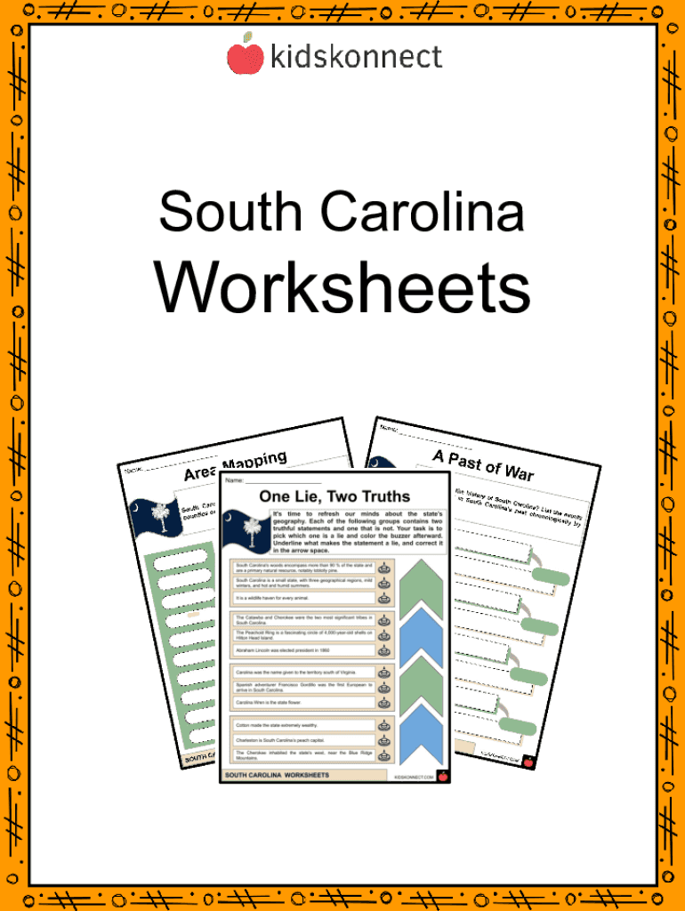 Fillable Online South Carolina Worksheets Fax Email Print - pdfFiller