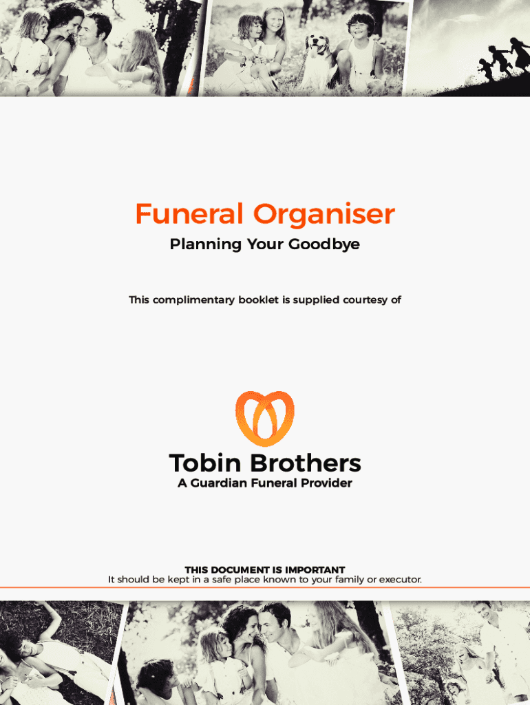 Fillable Online What to do when someone dies: a funeral planning ...