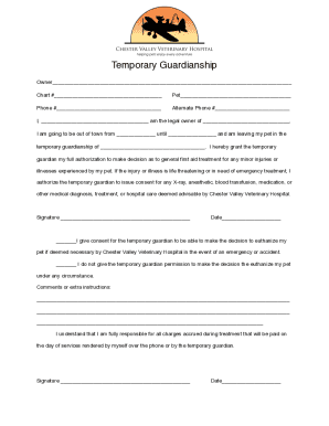 Fillable Online overall guardianship and conservatorship information ...