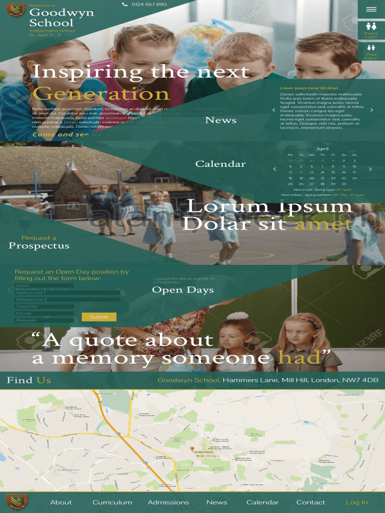 Fillable Online Register for our Goodwyn School, Hammers Lane, Mill ...