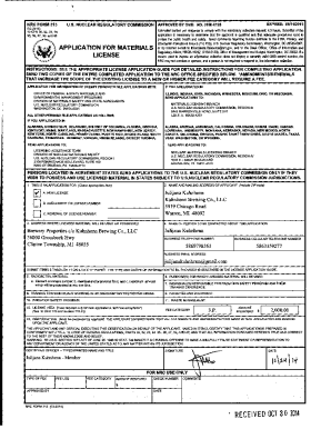 Fillable Online NRC Form 313, Application for Materials Li Fax Email ...