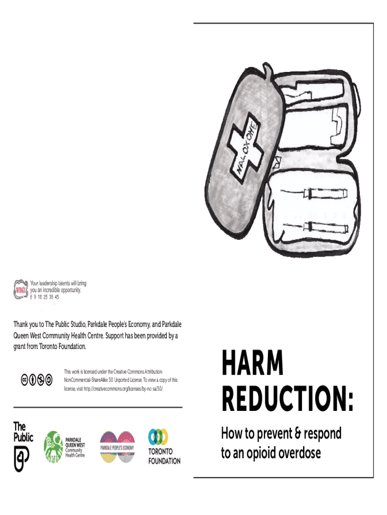 Fillable Online Harm Reduction: How to prevent and respond to an opioid ...