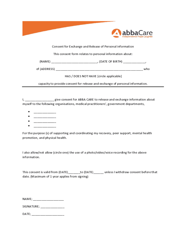 Fillable Online patient consent and authorization form for disclosure ...
