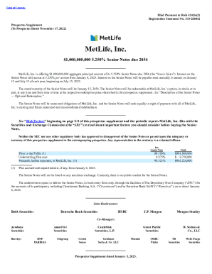 Fillable Online METLIFE INC (Form: FWP, Received - cloudfront.net Fax ...