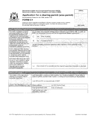Fillable Online Application for a clearing permit (area permit ... - Index of / Fax Email Print ...