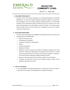Fillable Online What Happens When HOA Rules Are Not Enforced? Fax Email ...