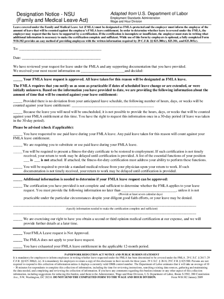 Fillable Online Your cheat sheet to the FMLA's notice requirements Fax ...
